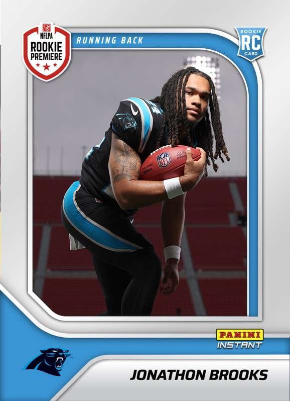 NFL 2024 Instant RPS First Look Football Jonathon Brooks RPSFL-15 ...