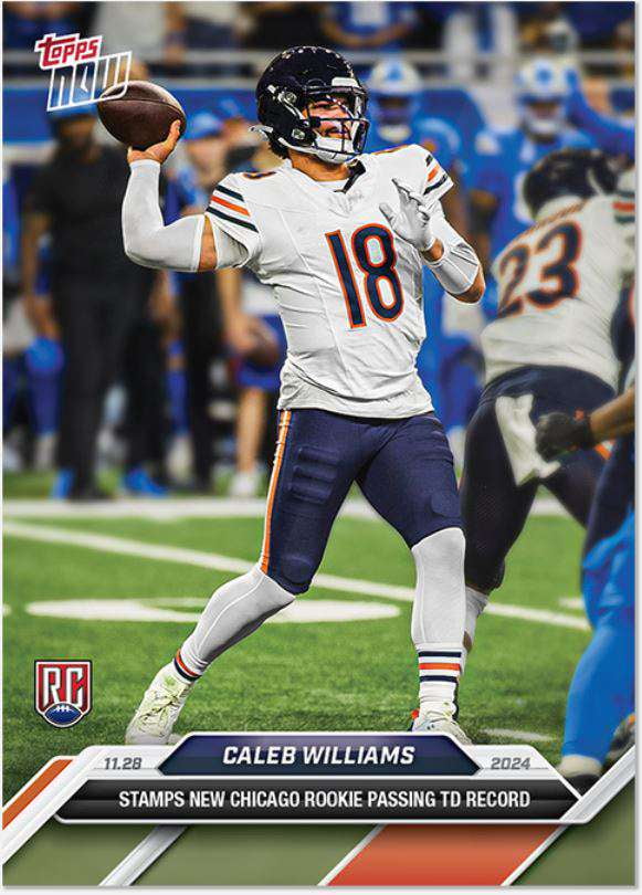 NFL 2024 NOW Football Caleb Williams #14 (Rookie, Stamps New Chicago ...