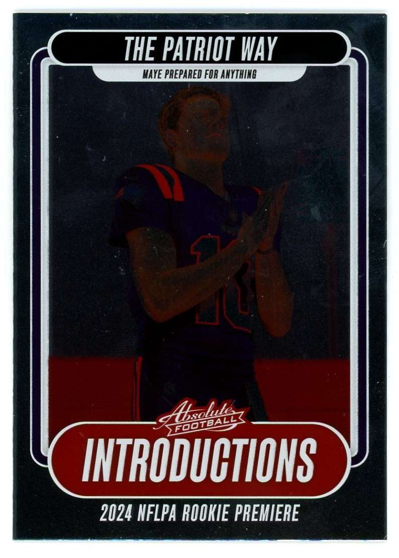 NFL 2024 Panini Absolute Football Introductions Drake Maye I-DME ...