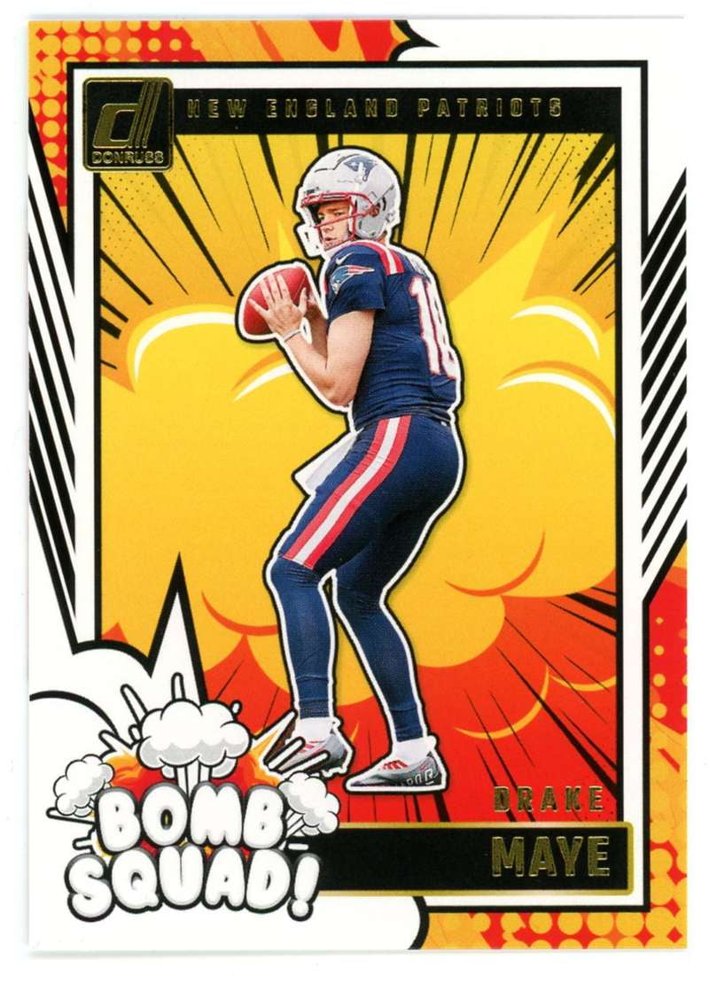 NFL 2024 Panini Donruss Football Bomb Squad Drake Maye #28 [Rookie ...