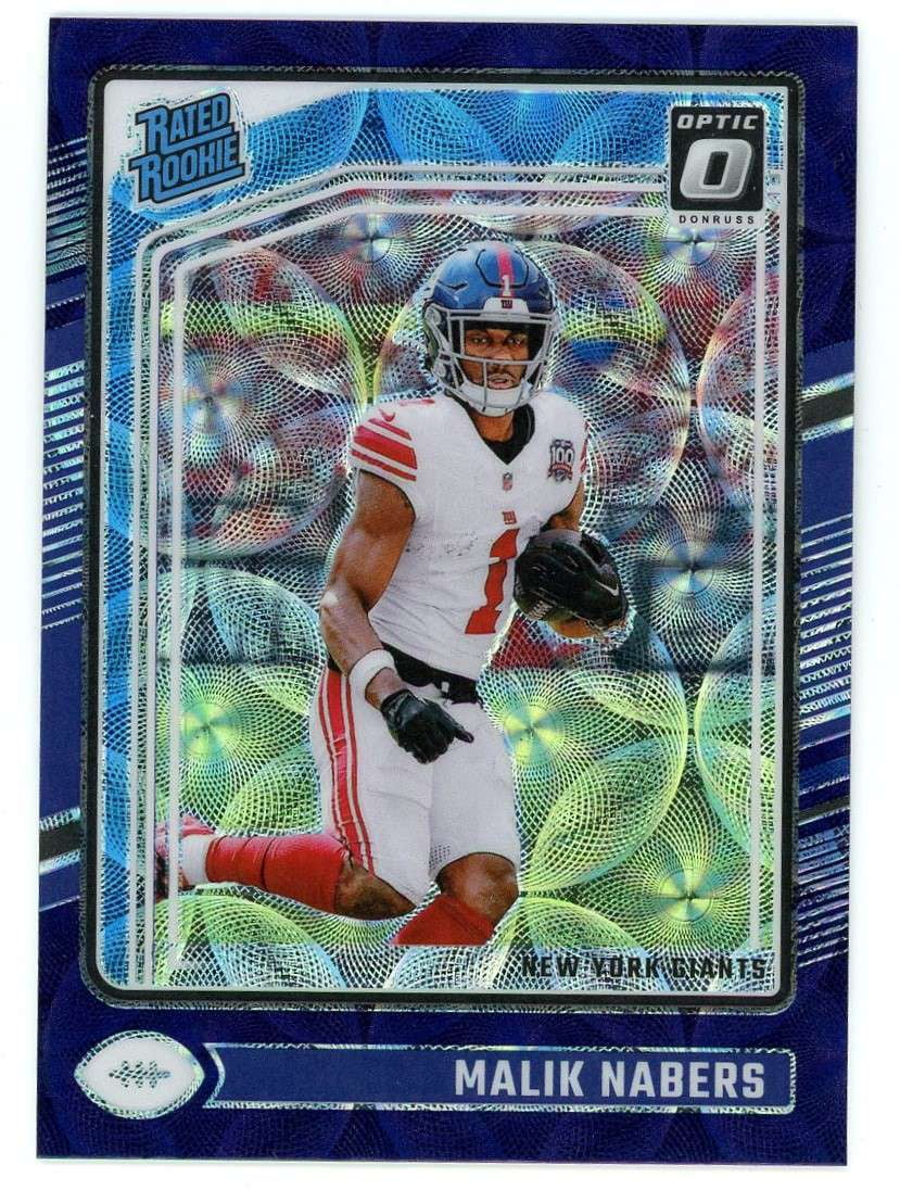 NFL 2024 Panini Donruss Optic Football Purple Scope Malik Nabers #271 ...