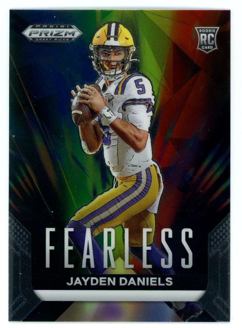 NFL 2024 Panini Prizm Draft Picks Fearless Jayden Daniels F-JD (Rookie ...
