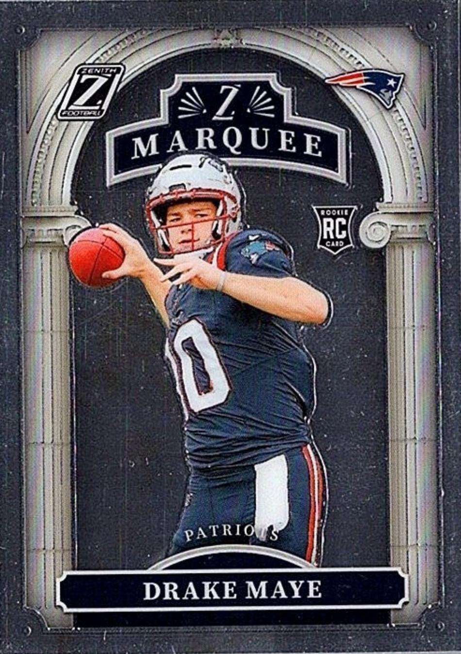 NFL 2024 Panini Zenith Football Z Marquee Drake Maye #3 [Rookie ...