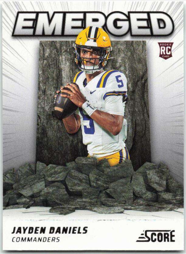 NFL 2024 Score Football Emerged Jayden Daniels EM-JDS (Rookie) - Walmart.com