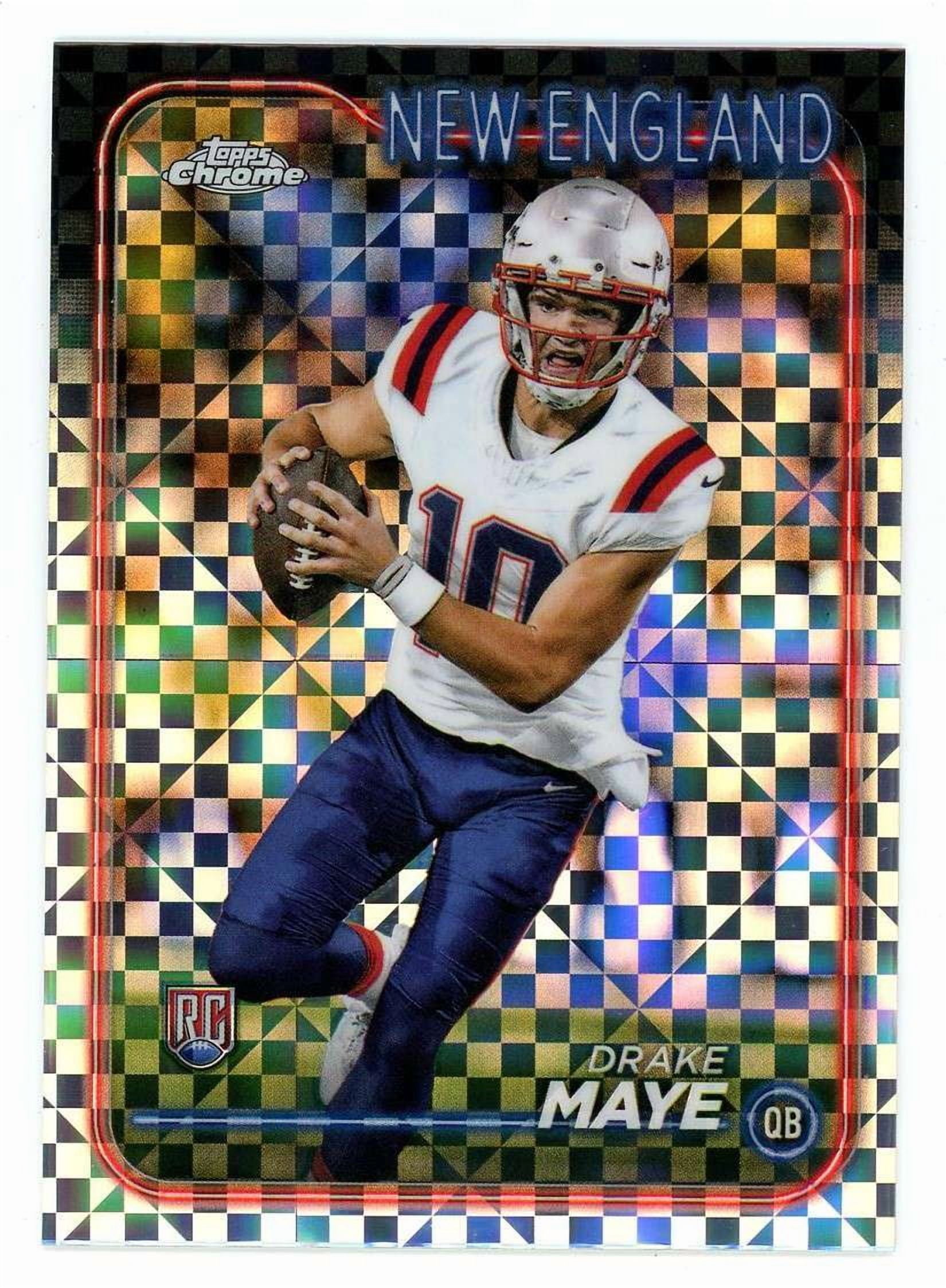 NFL 2024 Topps Chrome Football X-Fractor Drake Maye #203 [Rookie ...