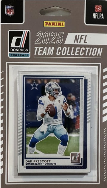 NFL 2025 Donruss Football Dallas Cowboys Trading Card Team Set ...