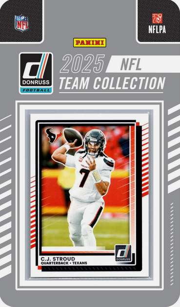NFL 2025 Donruss Football Houston Texans Trading Card Team Set ...