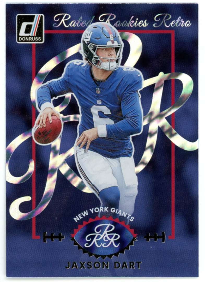 NFL 2025 Panini Donruss Football Rated Rookies Retro Jaxson Dart #1 ...