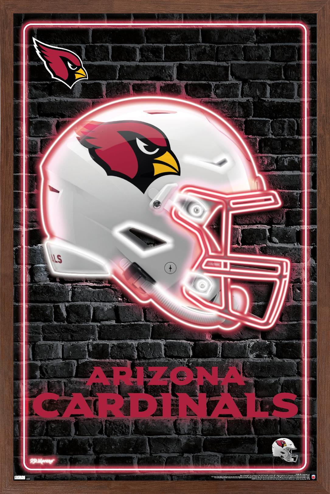 NFL Arizona Cardinals - Neon Helmet 23 Wall Poster, 22.375" x 34 ...