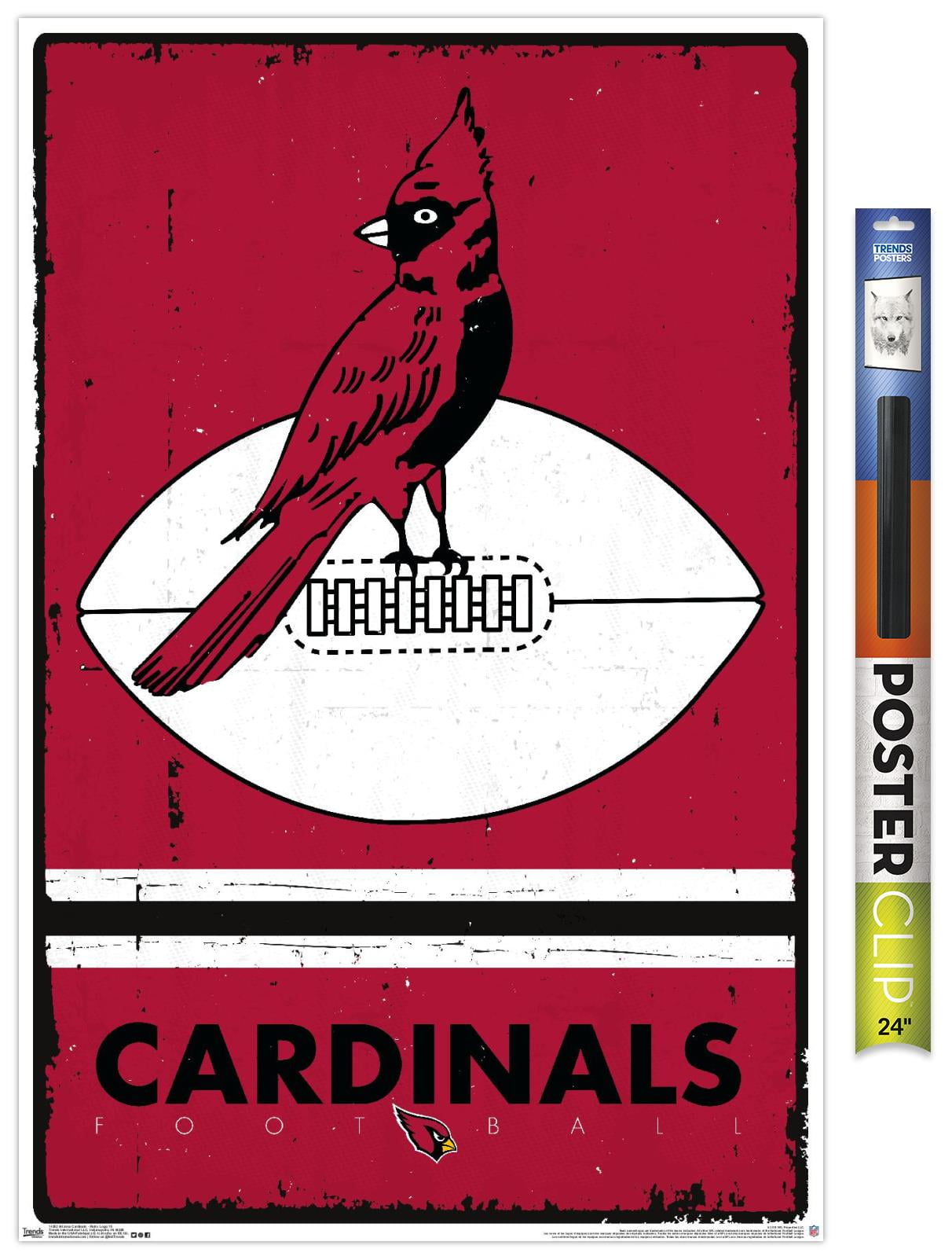 NFL Arizona Cardinals - Retro Logo 15 Wall Poster, 22.375" x 34 ...