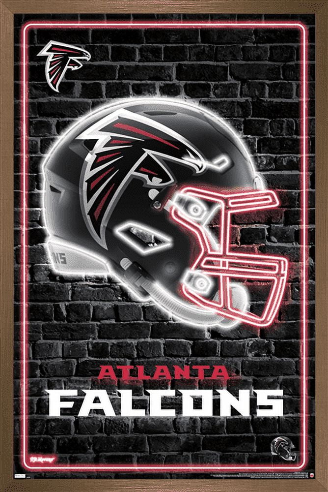 NFL Atlanta Falcons - Neon Helmet 23 Wall Poster, 14.725" x 22.375 ...