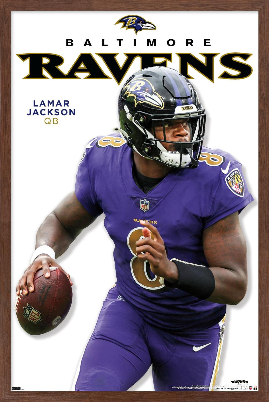 NFL Baltimore Ravens - Lamar Jackson Feature Series 23 Wall Poster, 22. ...