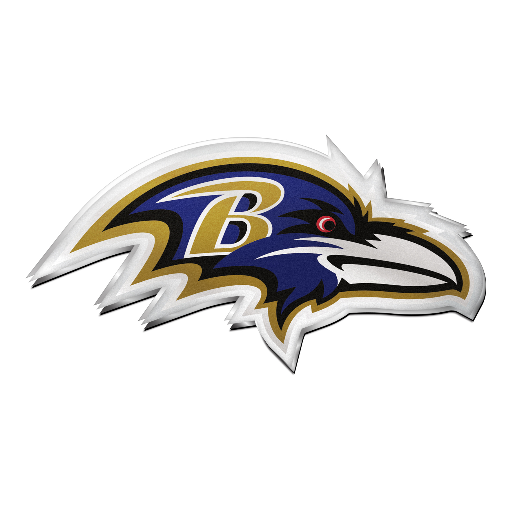 NFL Baltimore Ravens Prime Metallic Auto Emblem - Walmart.com