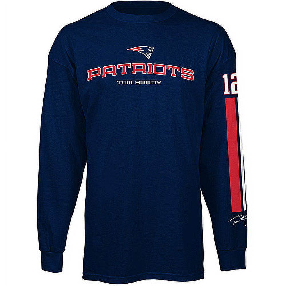 NFL - Big Men's New England Patriots #12 Tom Brady Long-Sleeve Tee ...