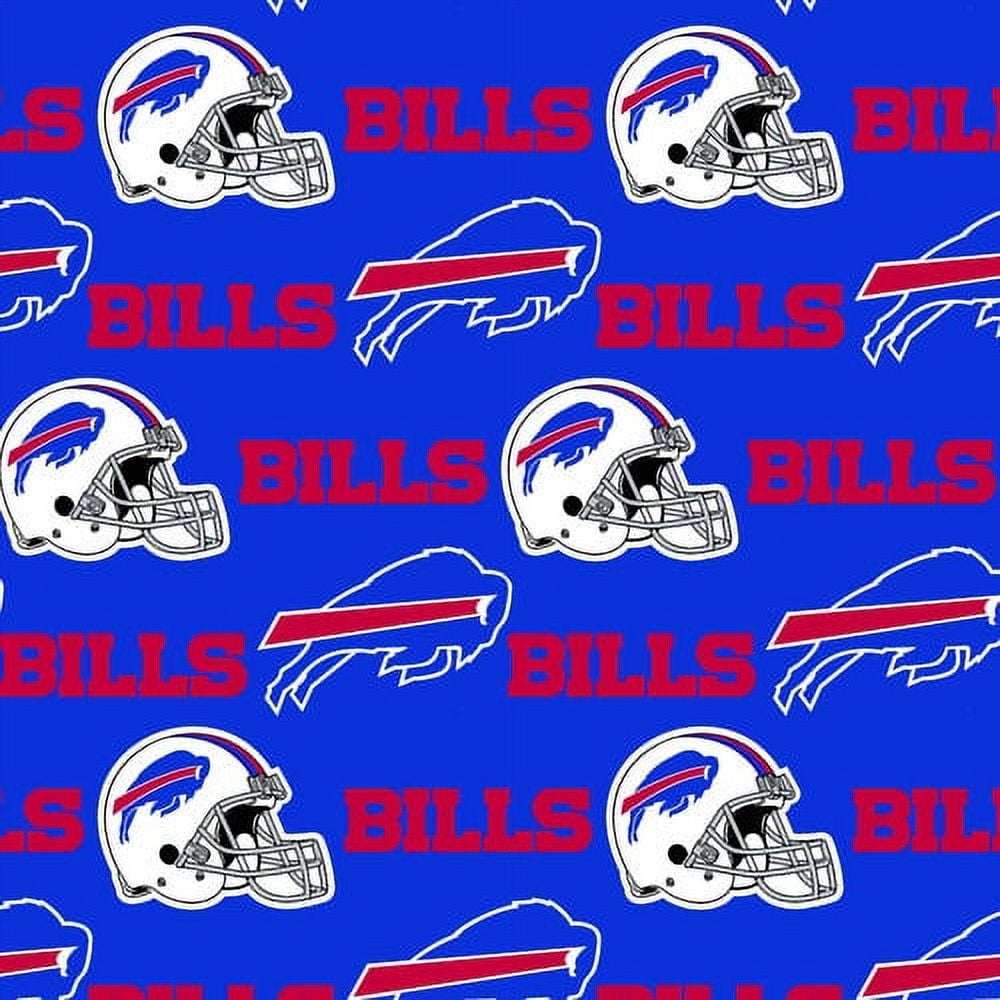 NFL Buffalo Bills 58" 100% Cotton Sports Logo Craft Fabric By the Yard ...