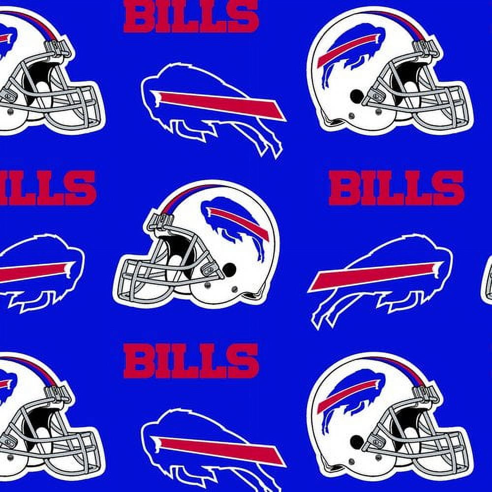 NFL Buffalo Bills 58" 100% Polyester Fleece Sports Logo Fabric By the ...