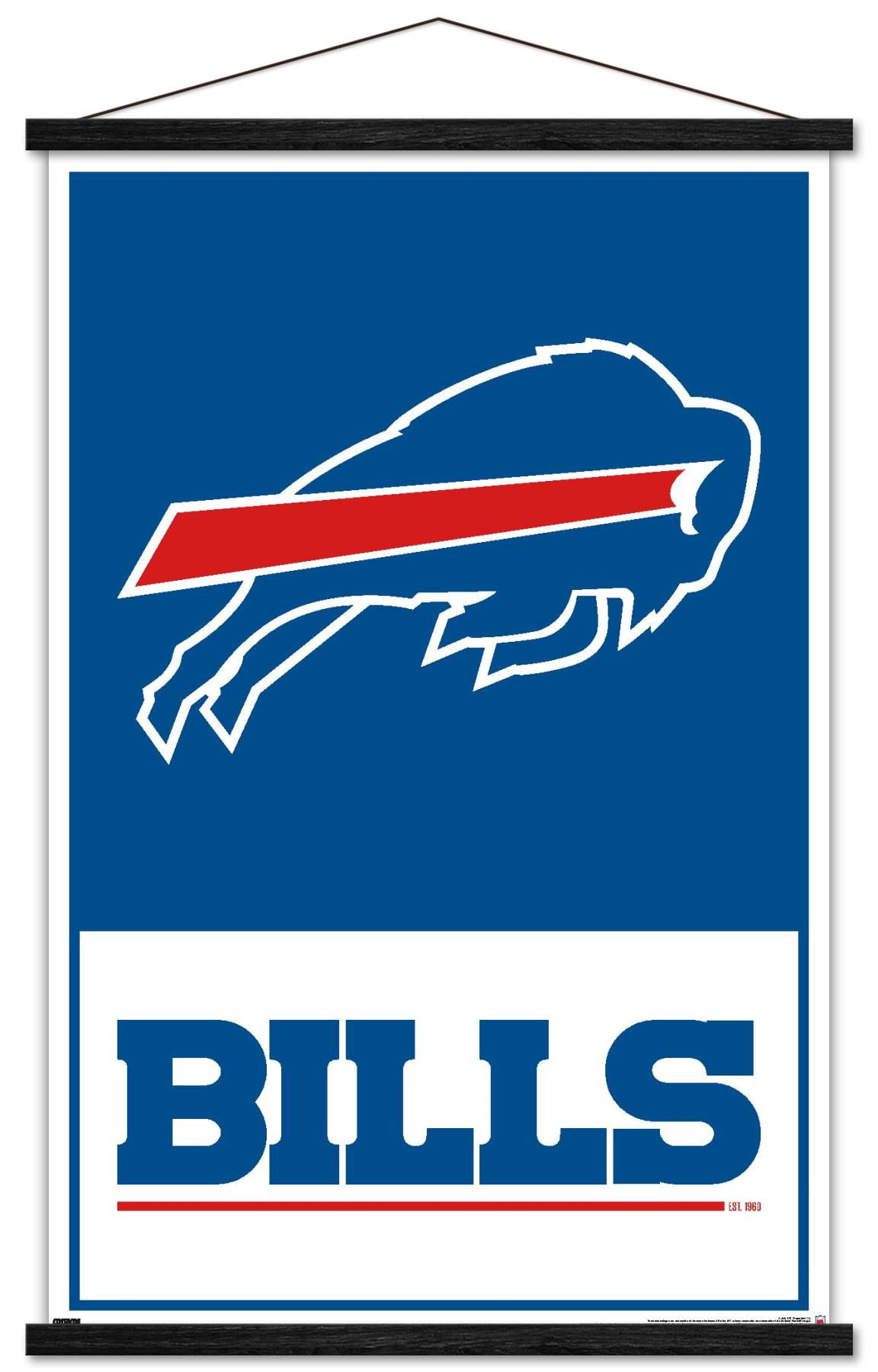 NFL Buffalo Bills - Logo 21 Wall Poster with Magnetic Frame, 22.375" x ...