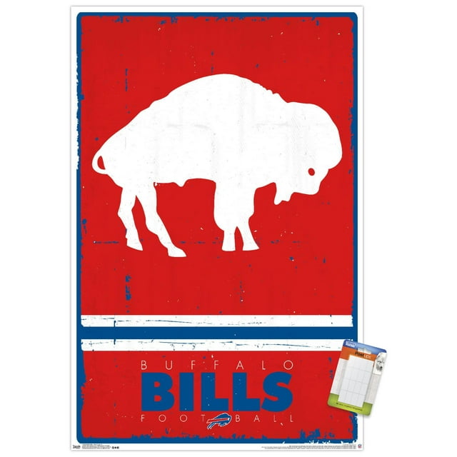 NFL Buffalo Bills - Retro Logo 15 Wall Poster, 22.375" x 34" - Walmart.com