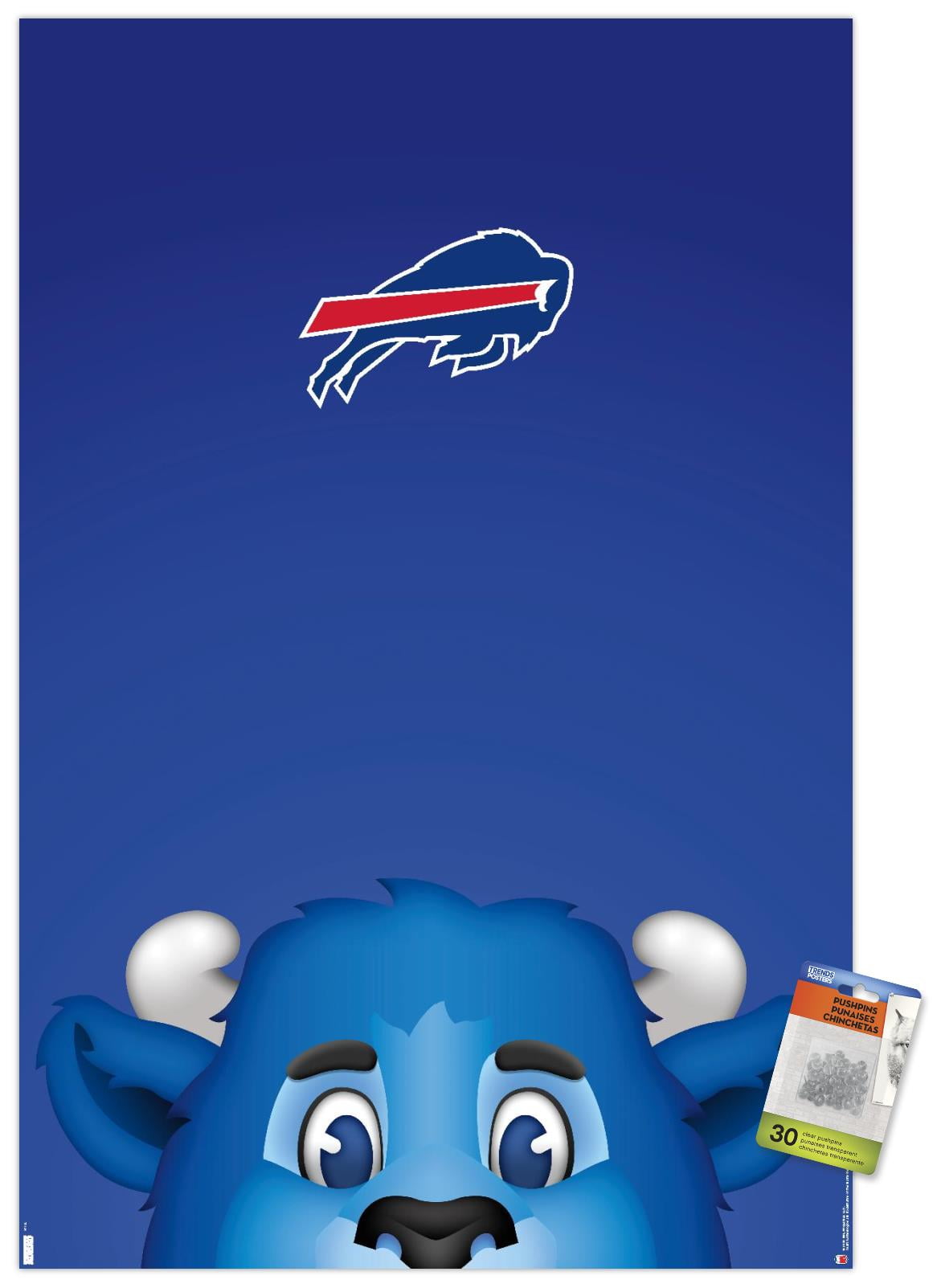 NFL Buffalo Bills - S. Preston Mascot Billy 20 Wall Poster with ...