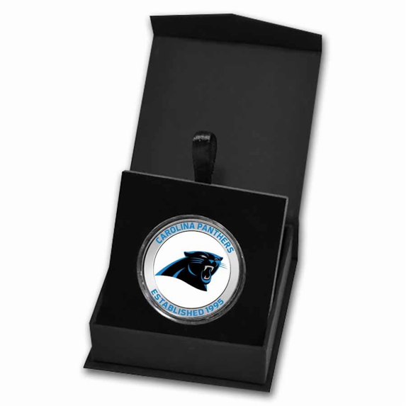 NFL Carolina Panthers 1 oz Silver Colorized Round (w/Box) - Walmart.com