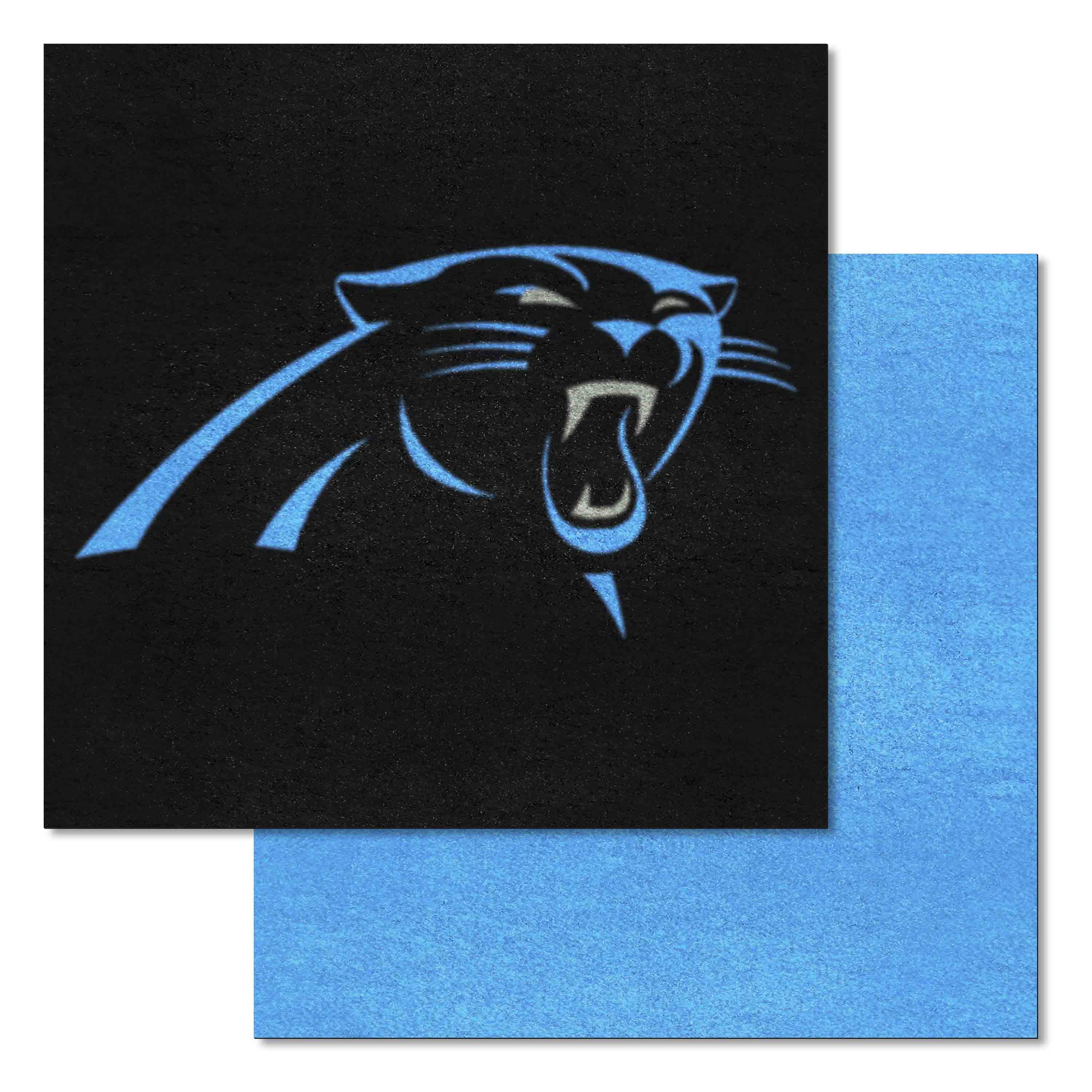 NFL Carolina Panthers 18x18 Carpet Tiles - Team Pride - Walmart.com