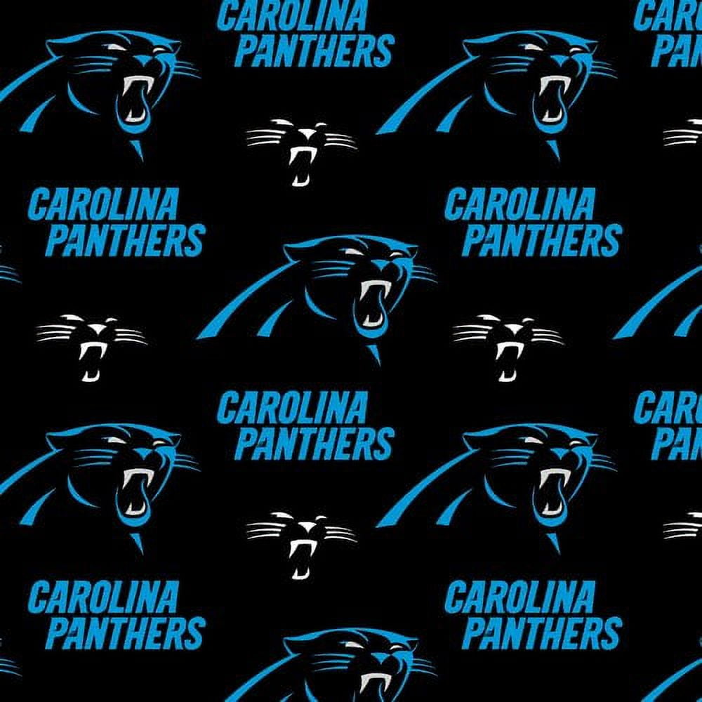 NFL Carolina Panthers Cotton 8.25" x 1.75" 100% Cotton Fabric, 1 Each ...