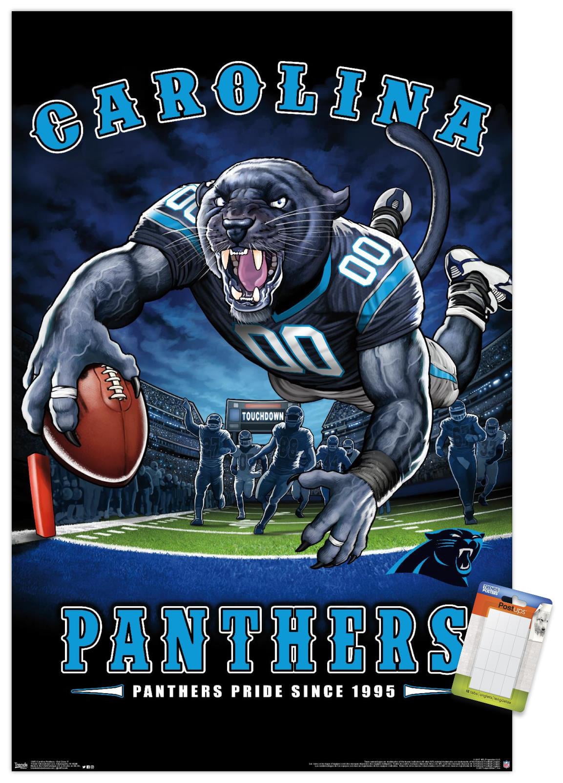 NFL Carolina Panthers - End Zone 17 Wall Poster, 14.725" x 22.375 ...