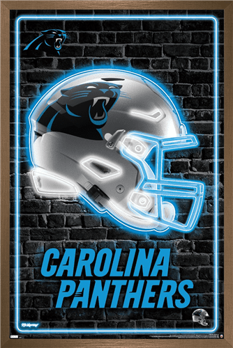 NFL Carolina Panthers - Neon Helmet 23 Wall Poster, 22.375" x 34 ...