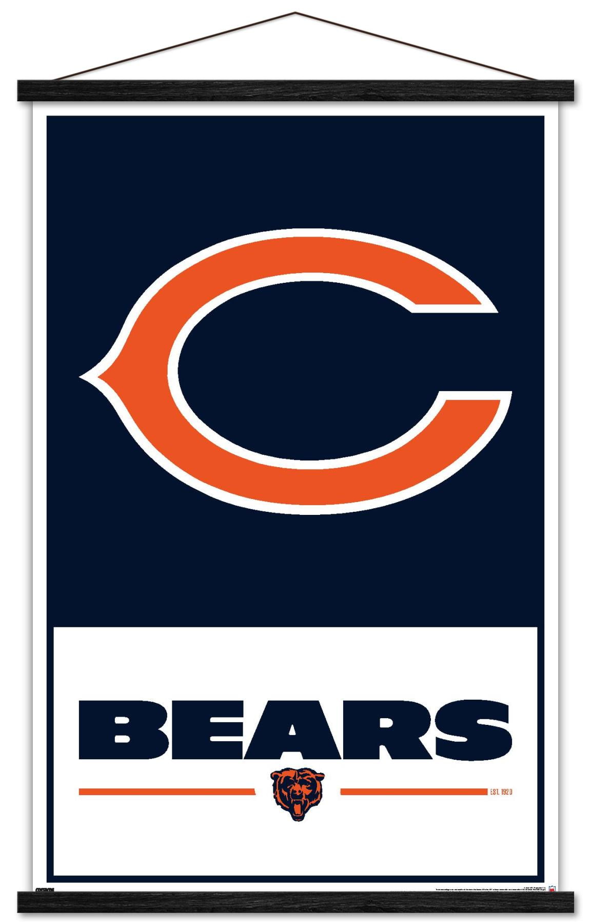 NFL Chicago Bears - Logo 21 Wall Poster with Magnetic Frame, 22.375" x ...