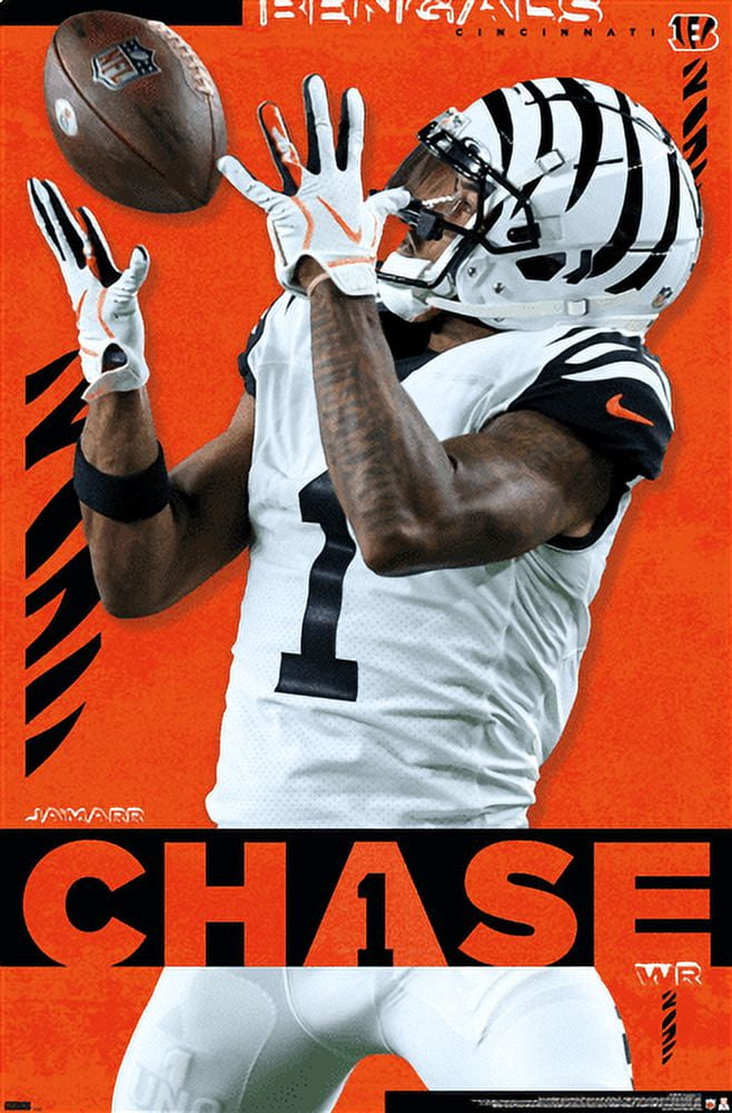 NFL Cincinnati Bengals - Ja'Marr Chase 23 Wall Poster, 22.375" x 34 ...