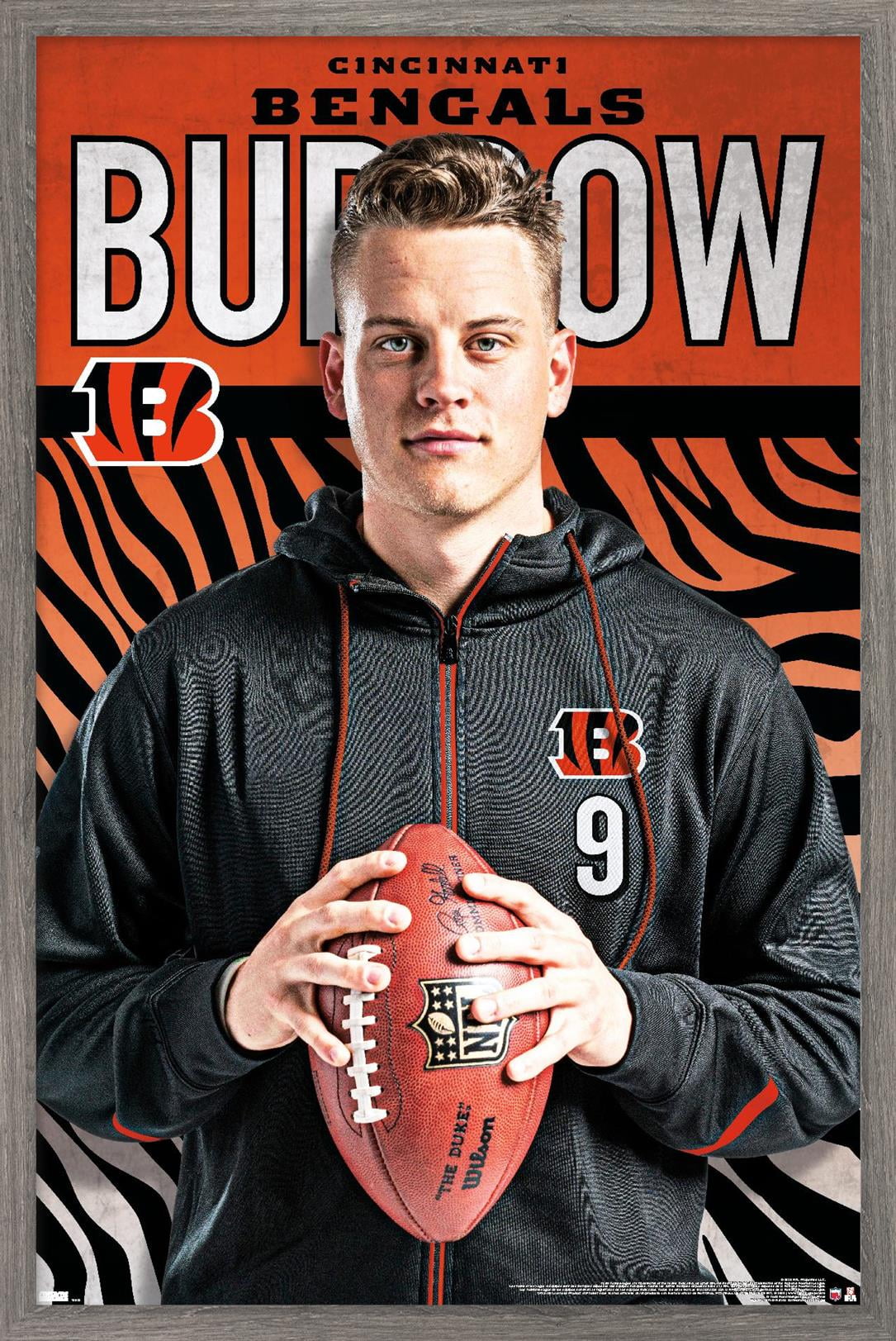 NFL Cincinnati Bengals - Joe Burrow Pose 20 Wall Poster, 22.375" x 34 ...