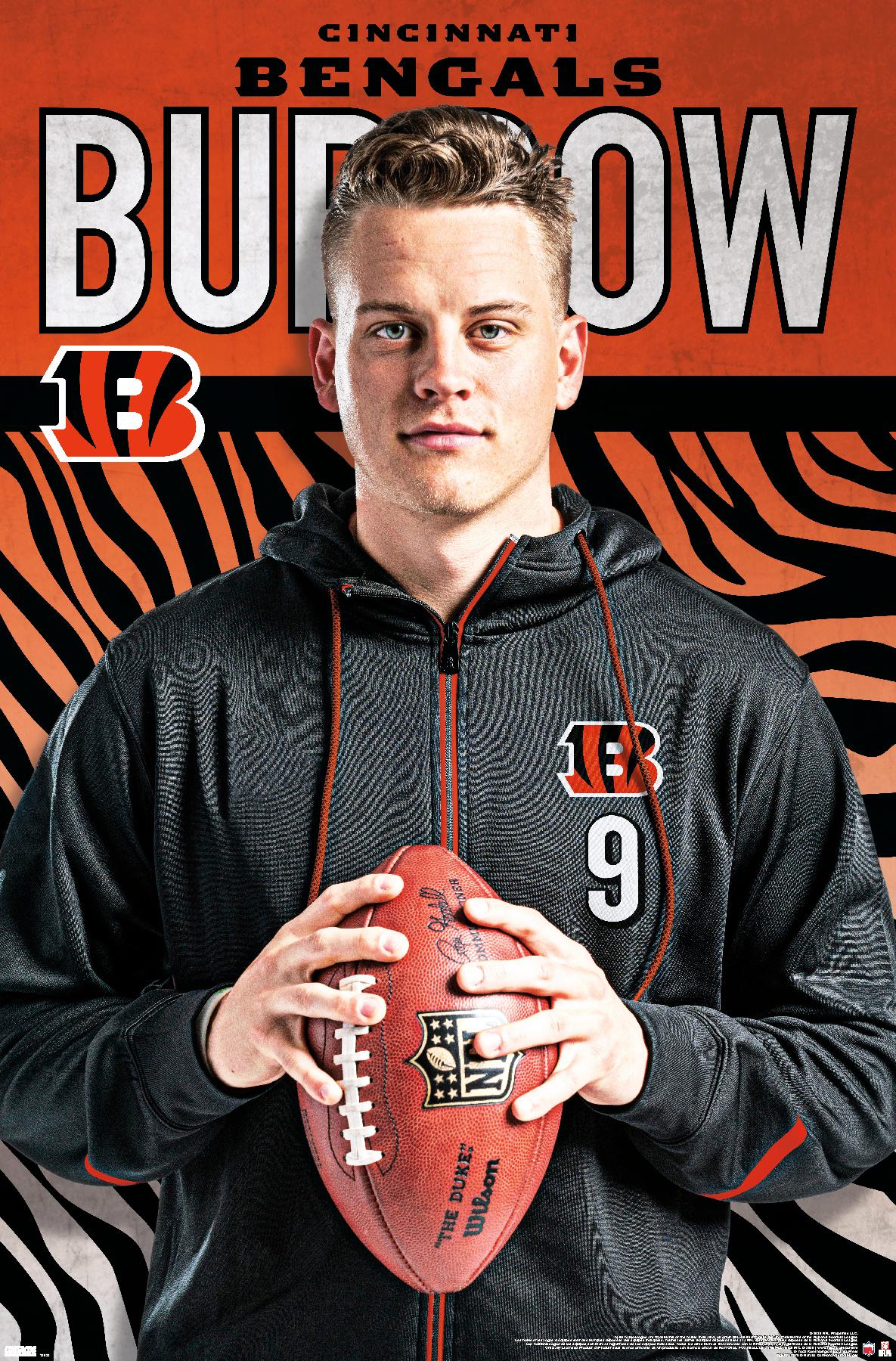 NFL Cincinnati Bengals - Joe Burrow Pose 20 Wall Poster, 22.375" x 34 ...