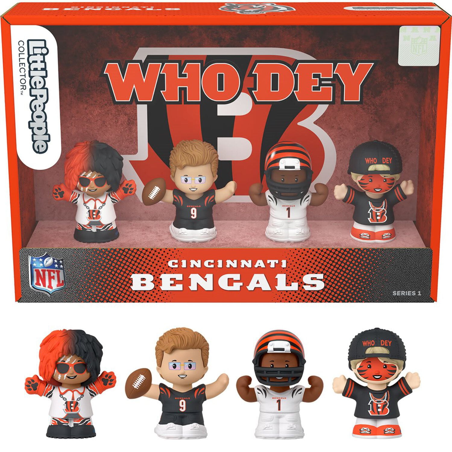 NFL Cincinnati Bengals Little People Collector Figure Set - Walmart.com