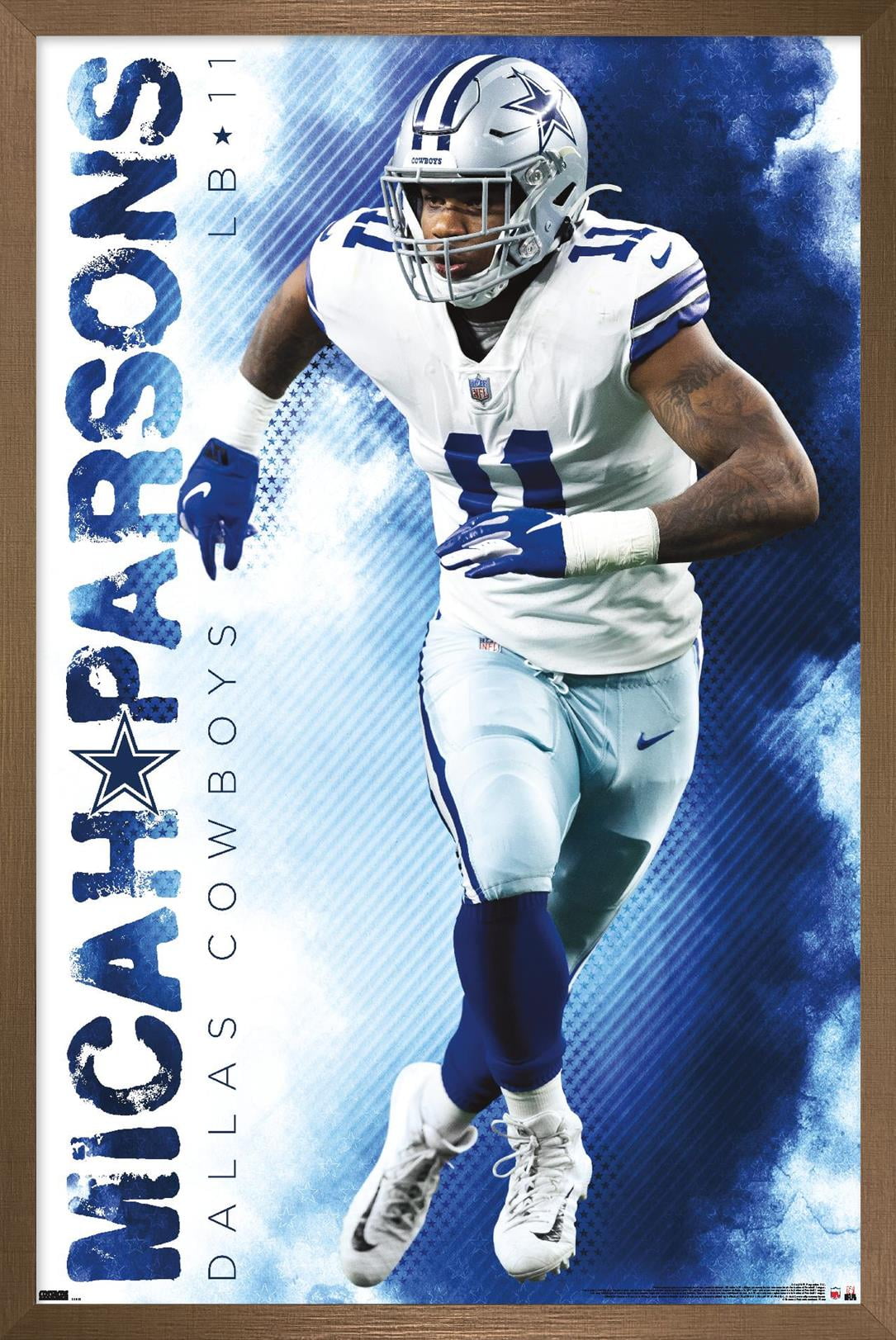 NFL Dallas Cowboys - Micah Parsons 22 Wall Poster, 22.375" x 34" Framed ...