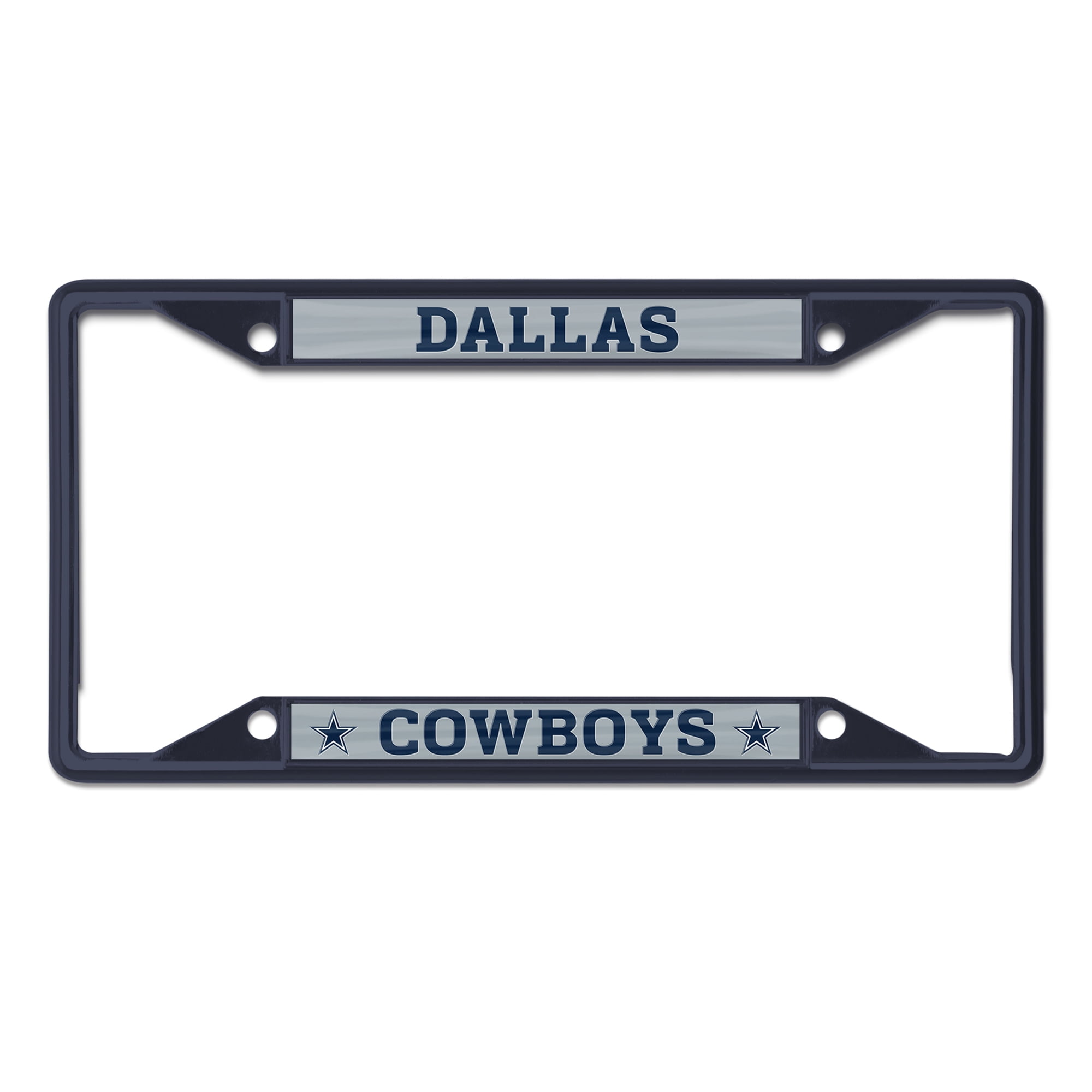 NFL Dallas Cowboys Navy Colored Small Over Small License Plate Frame ...