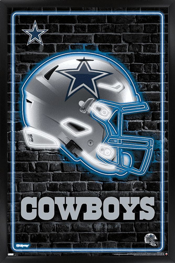 Trends International NFL Dallas Cowboys Neon Helmet Wall Poster, 22.375 ...