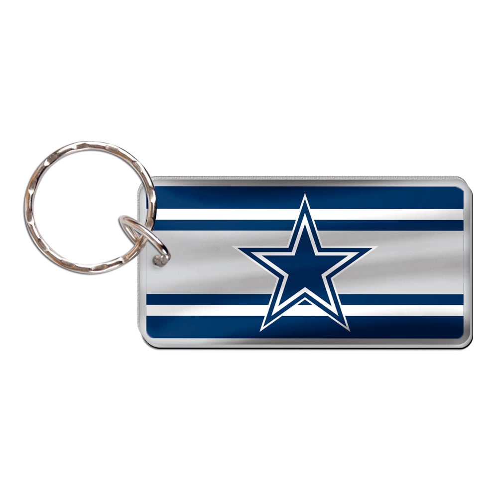 NFL Dallas Cowboys Stripe Acrylic Rectangle Keyring - Walmart.com