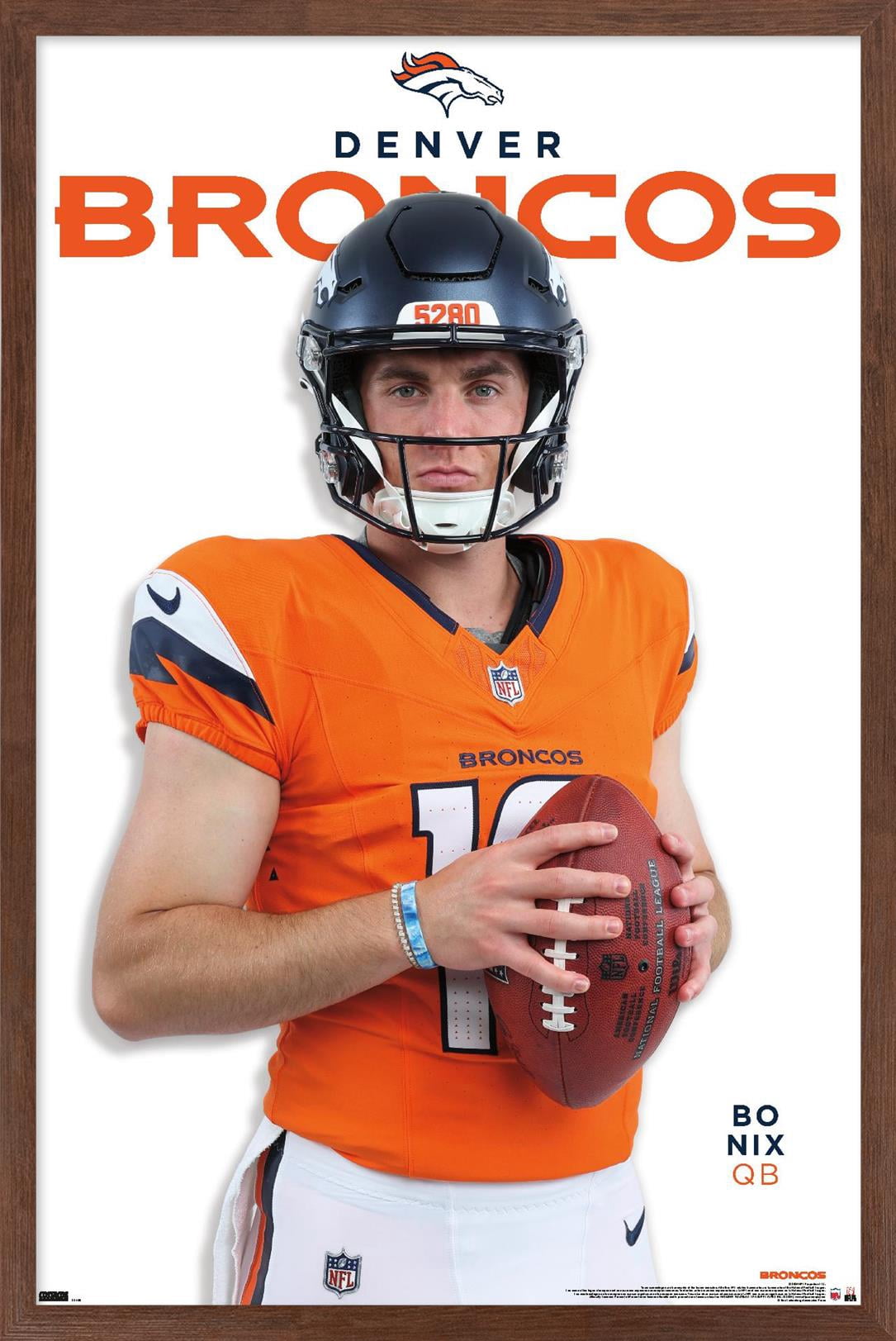 NFL Denver Broncos - Bo Nix Feature Series 24 Wall Poster, 22.375" x 34 ...