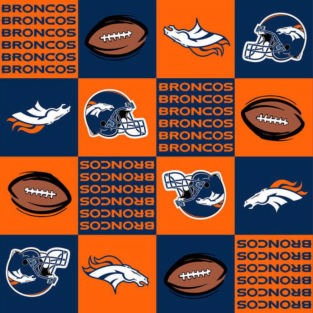 NFL Denver Broncos Cotton Fabric, 10 Yds. - Walmart.com