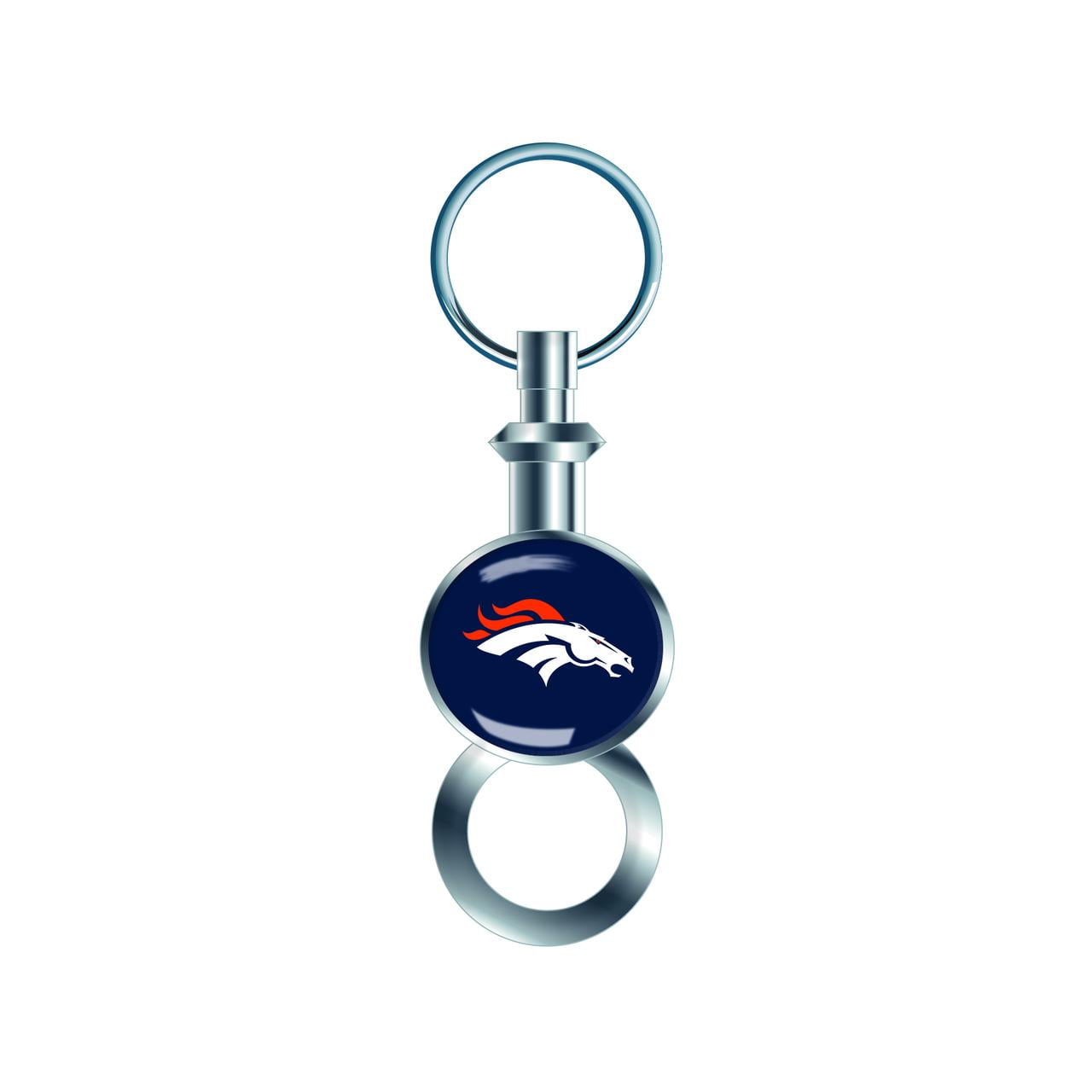 NFL Denver Broncos Team Valet Metal Keychain - Walmart.com
