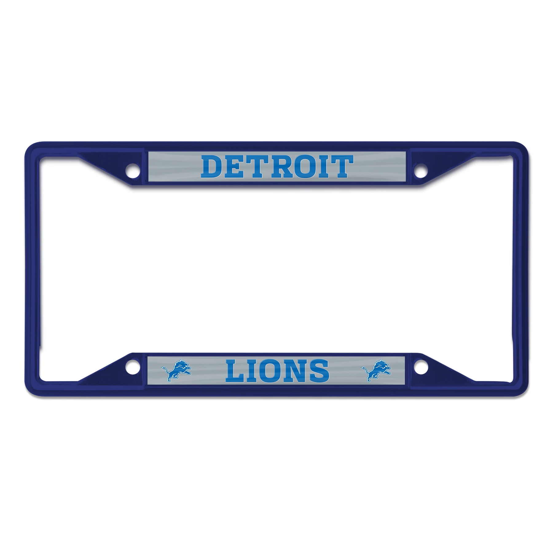 NFL Detroit Lions Team Colored Small Over Small License Plate Frame ...