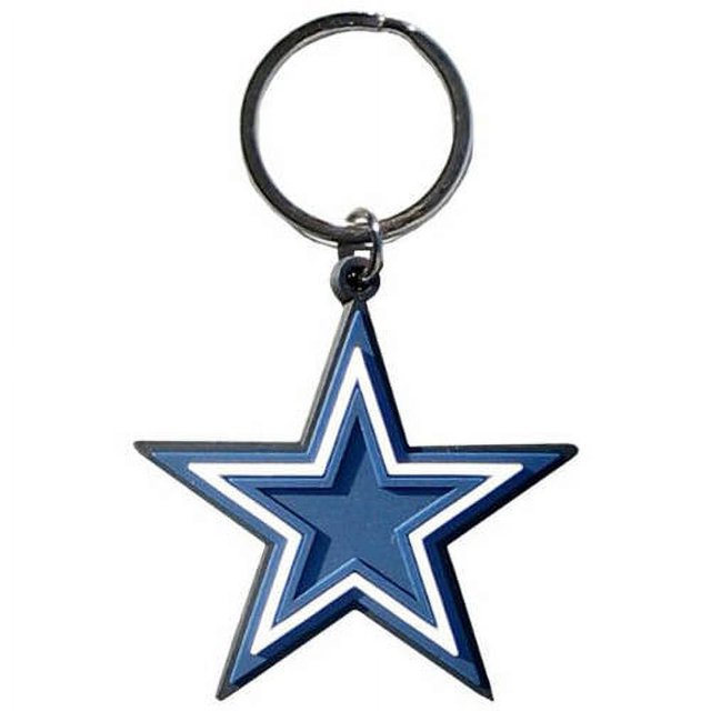 NFL FPK055 Dallas Cowboys Logo PVC Key Chain - Walmart.com