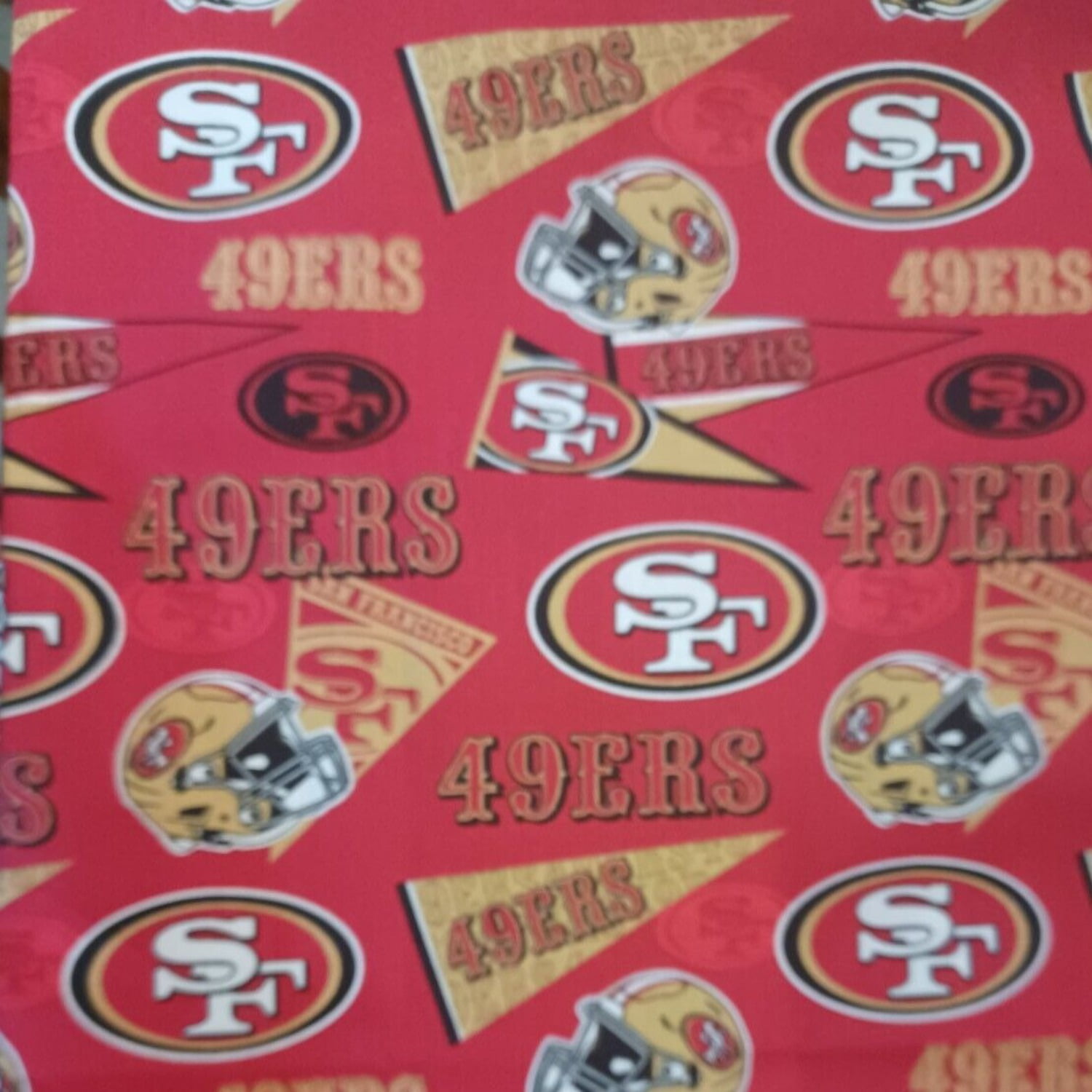 NFL Football San Francisco 49ers Retro 45" Wide Cotton Fabric - Walmart.com