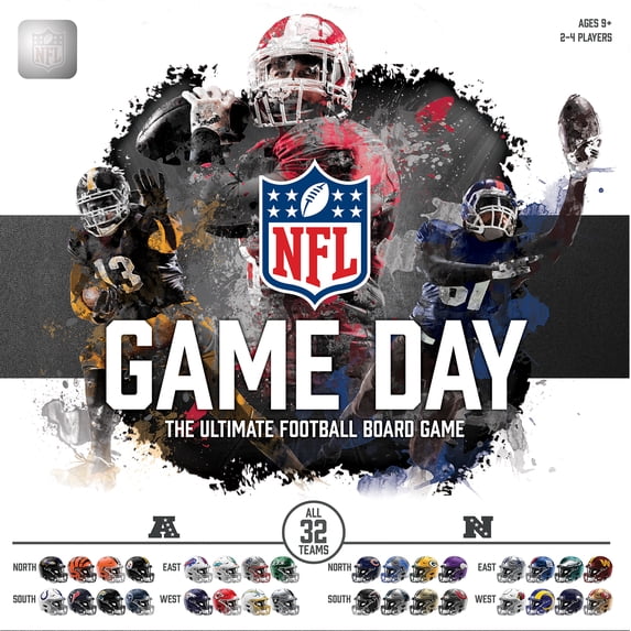 MasterPieces, NFL Game Day, All 32 Teams, Football Board Game, Ages 9 ...