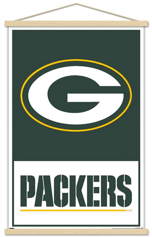 NFL Green Bay Packers - Logo 21 Wall Poster with Magnetic Frame, 22.375 ...