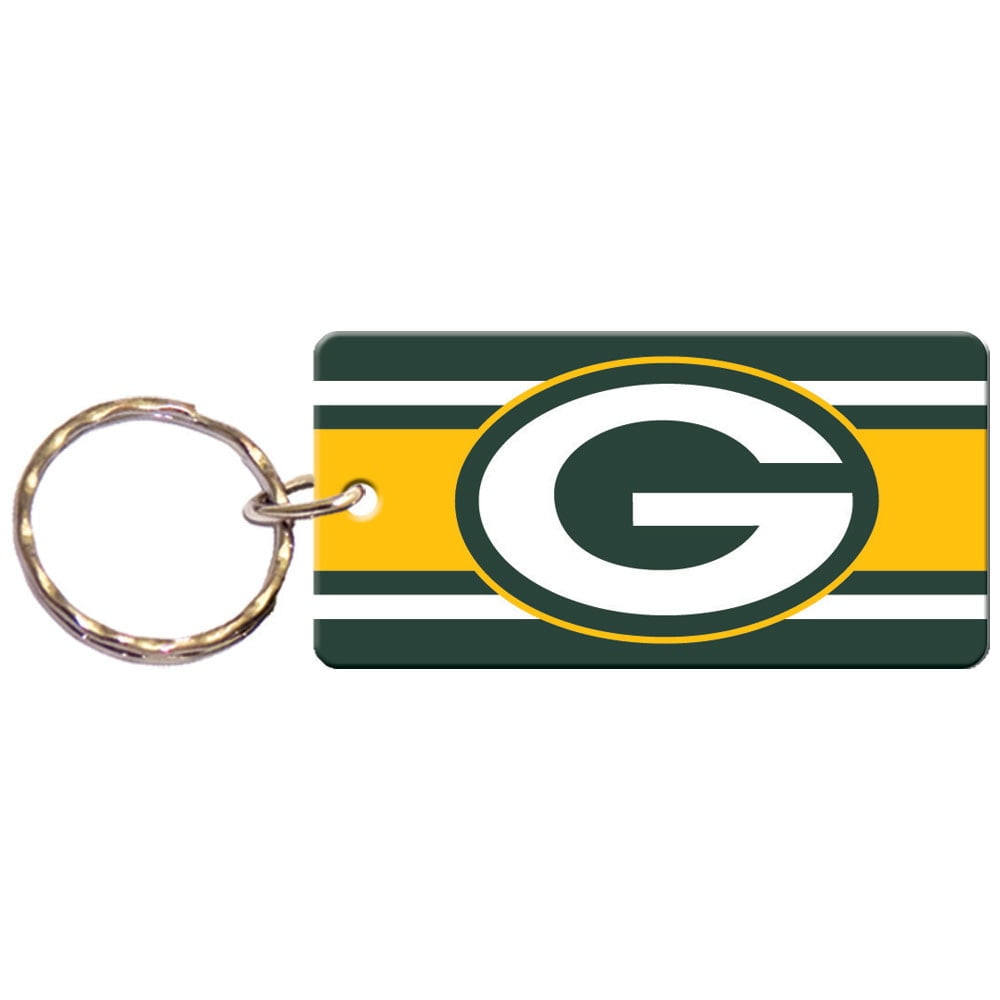 NFL Green Bay Packers Stripe Acrylic Rectangle Keyring - Walmart.com
