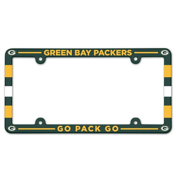 NFL Green Bay Packers Team Plastic License Plate Frame - Walmart.com