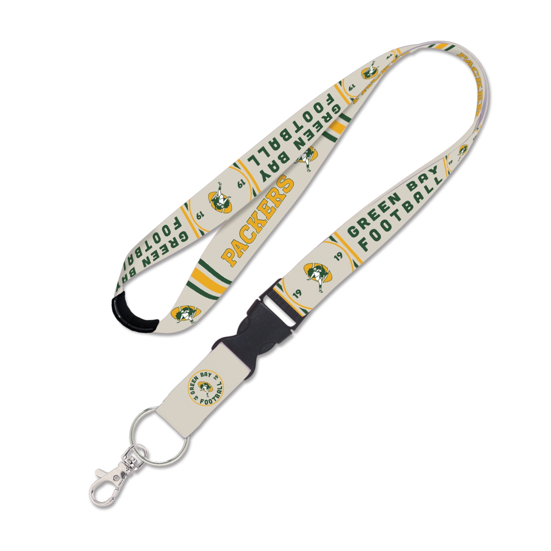 NFL Green Bay Packers Team VIntage 1" Reversible Lanyard with Buckle ...