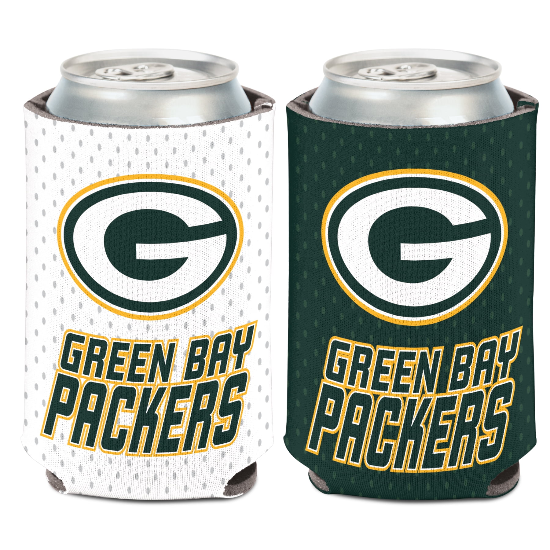 NFL Green Bay Packers Team White Jersey 12oz Can Cooler, Collapsible ...