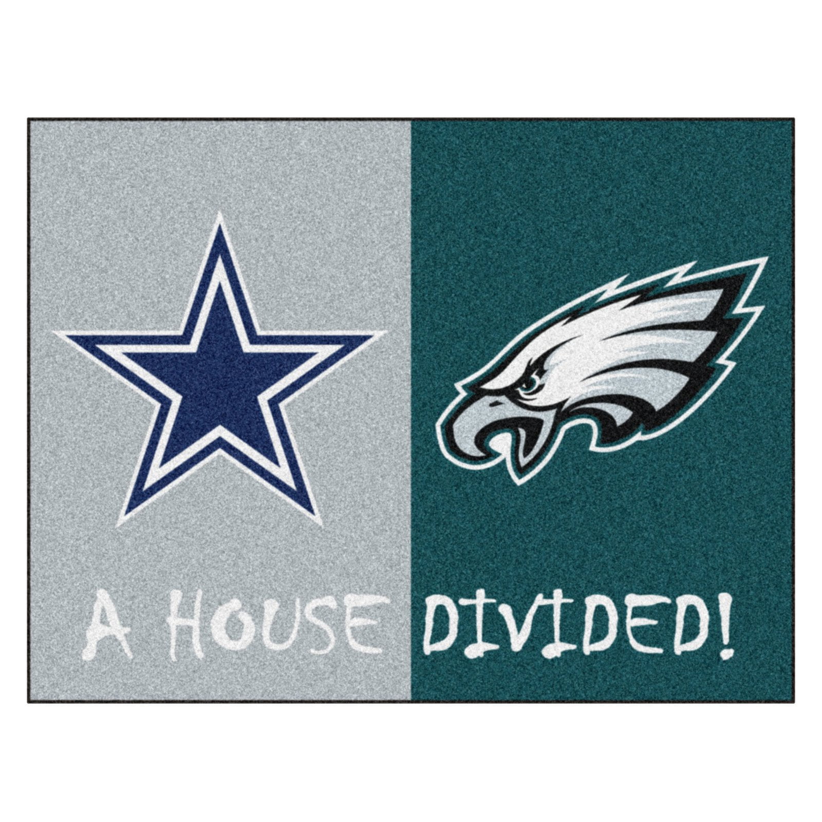 NFL House Divided - Cowboys / Eagles House Divided Non-Skid Mat ...